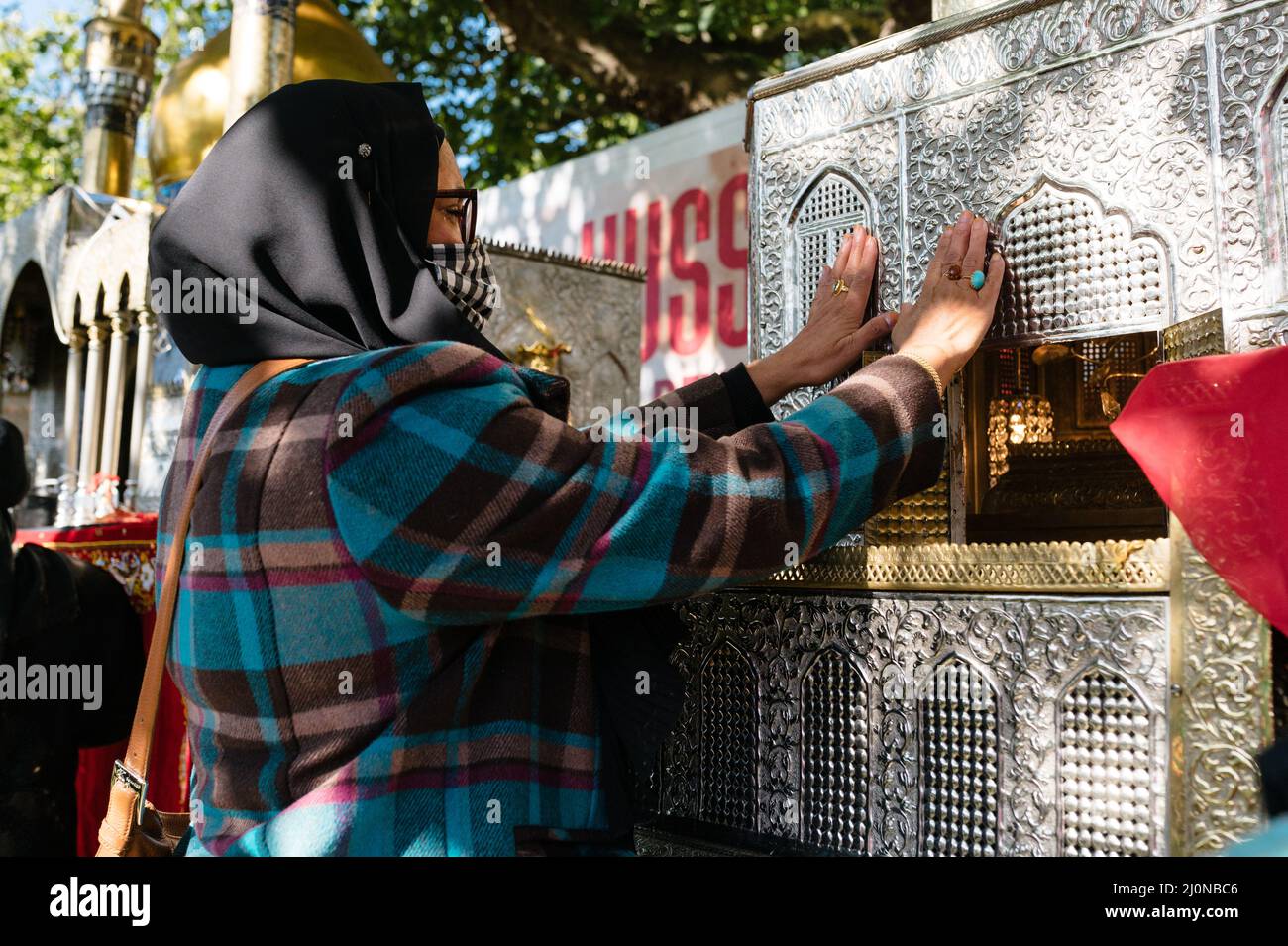 London, UK. 3 October 2021. Hundreds of Muslims march on London for the ...