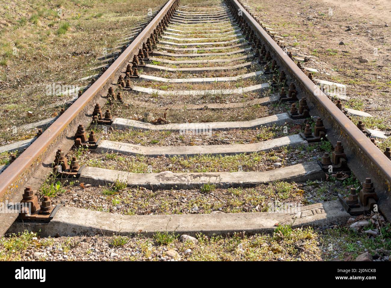 Empty railway track hi-res stock photography and images - Alamy