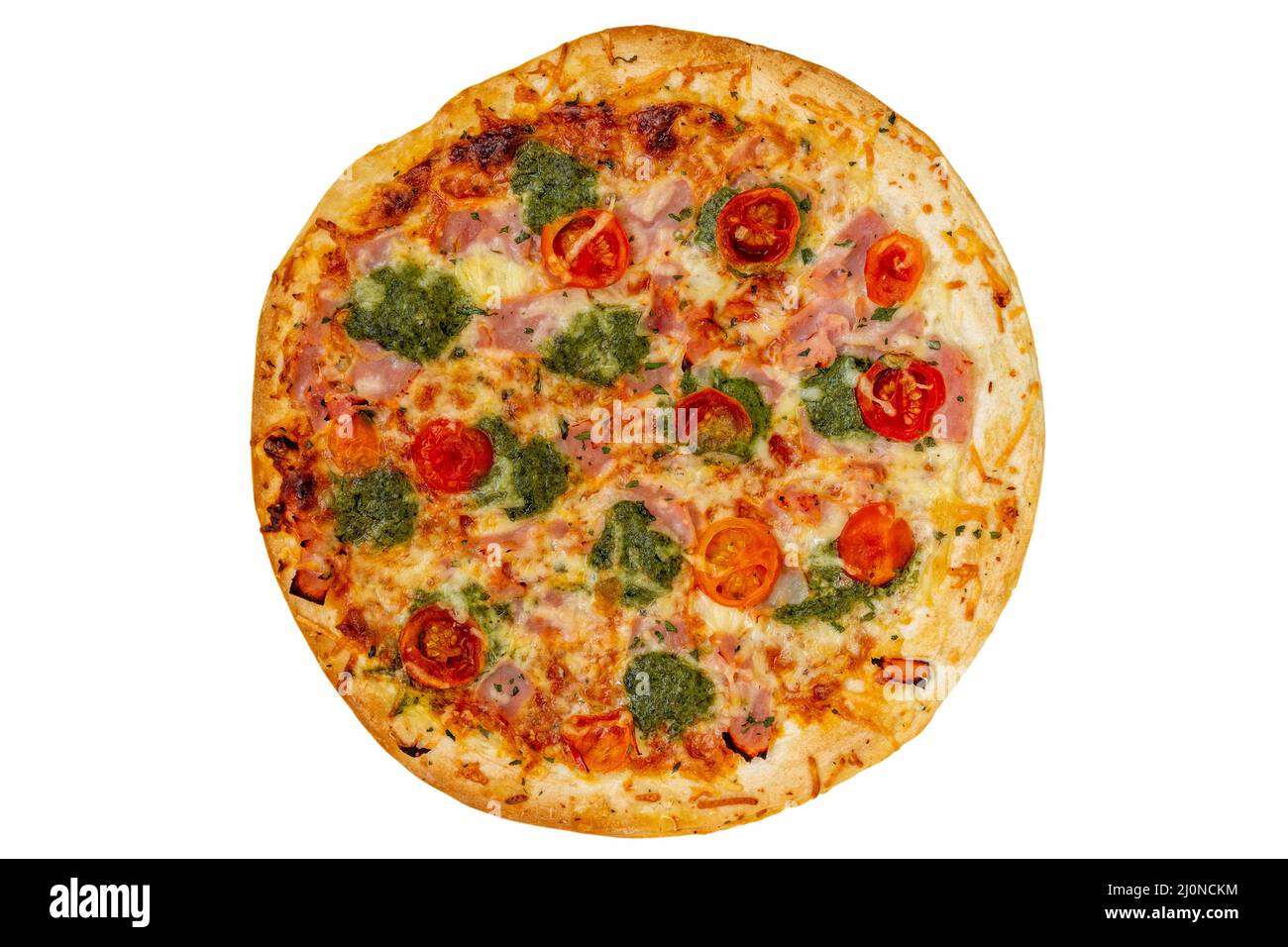 Tasty italian pizza dish Cut Out Stock Images & Pictures - Alamy