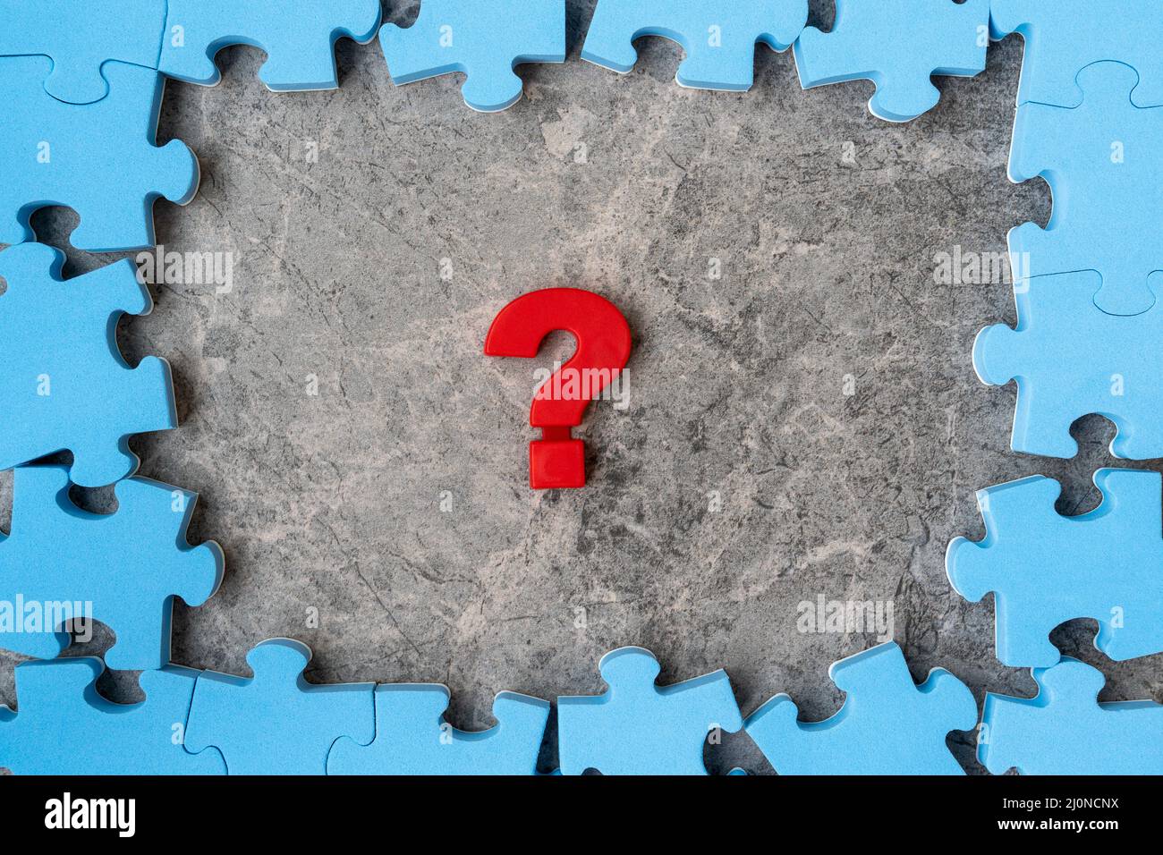 Jigsaw question mark hi-res stock photography and images - Alamy
