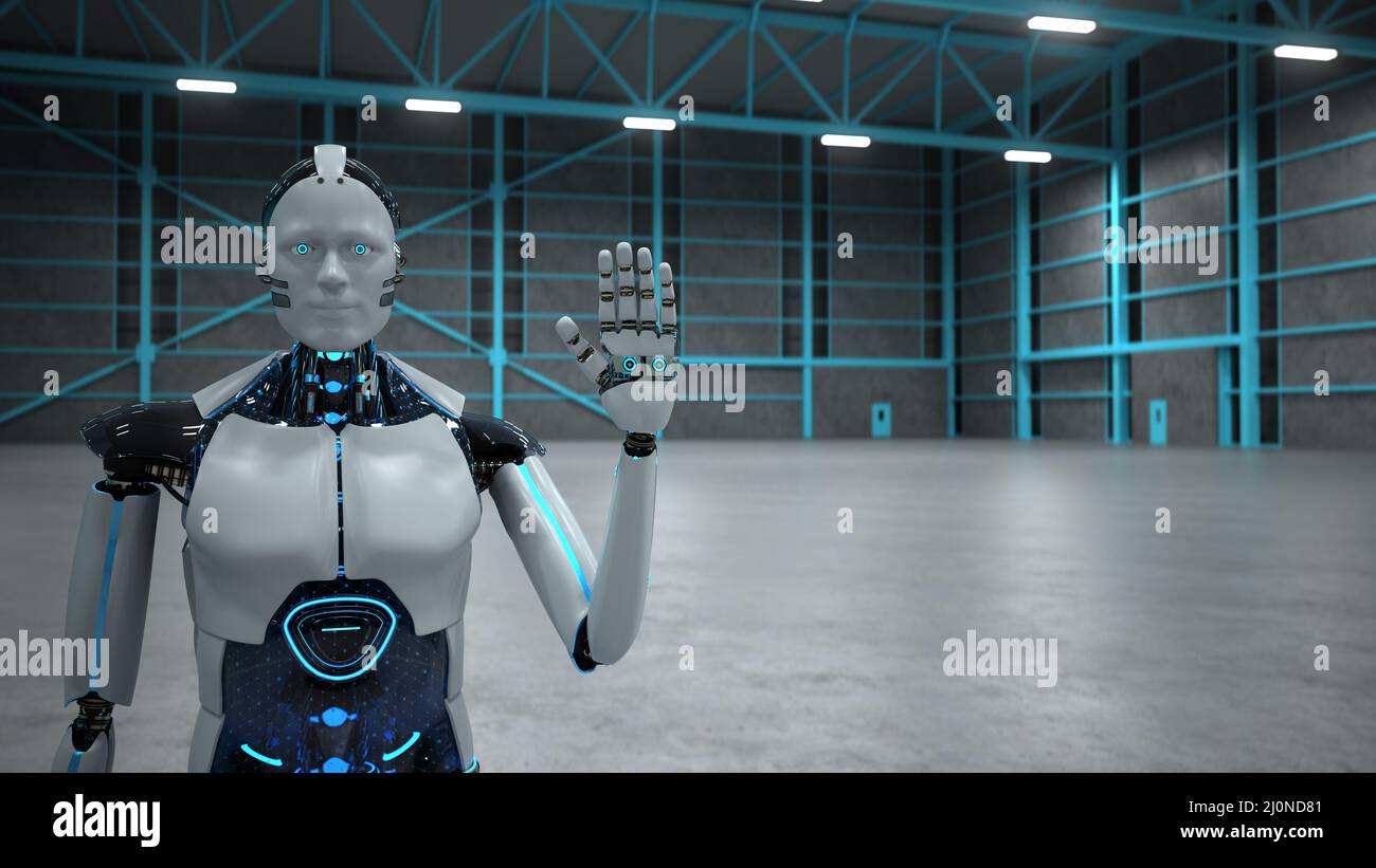 Humanoid Robot Hanger Stock Photo - Alamy