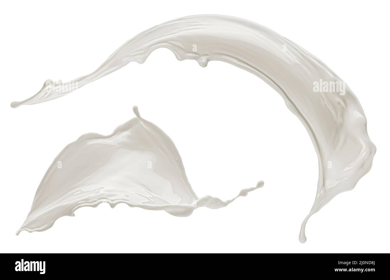 Milk splash isolated on white background Stock Photo - Alamy