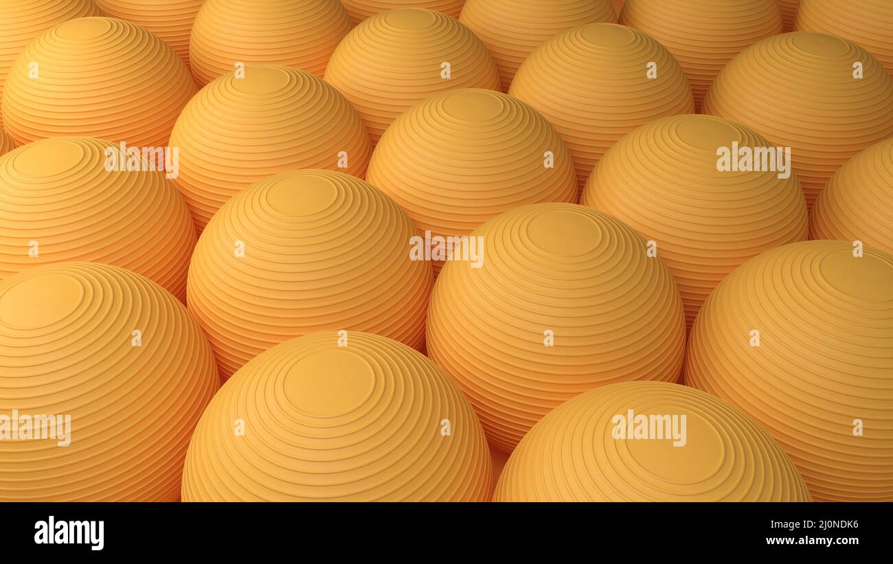 3D Render : Group of balls composed as a 3d wallpaper or 3d background ...