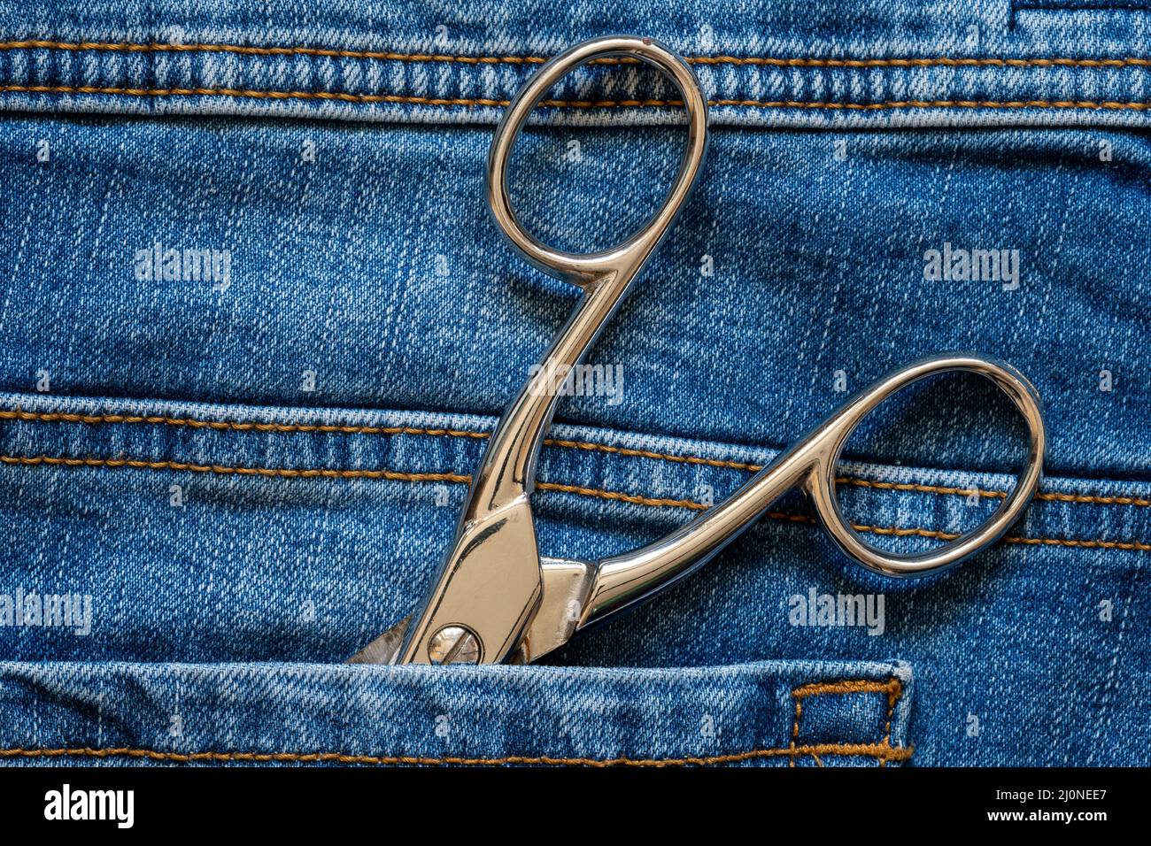 Old scissors in pocket hi-res stock photography and images - Alamy