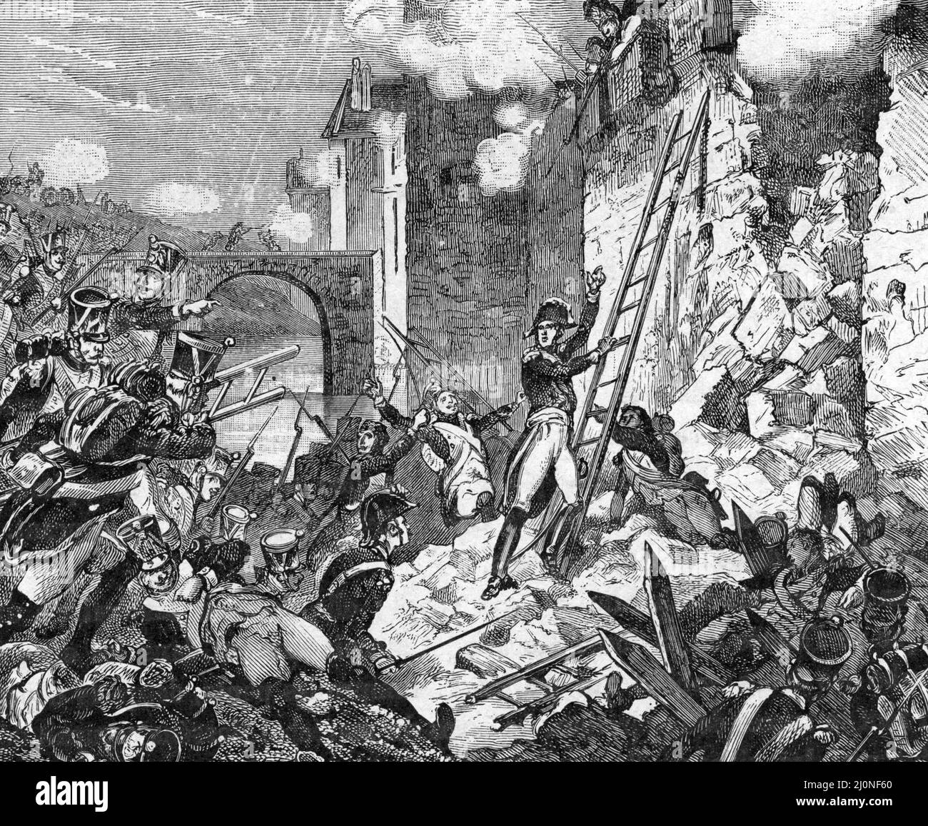 "Bataille de Ratisbonne ou de Regensburg le 23 avril 1809 entre la ...