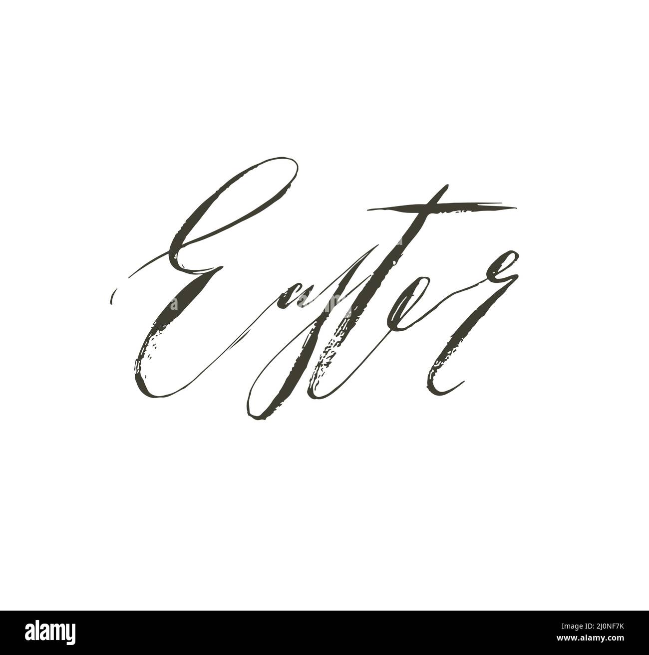 Handmade lettering happy easter Stock Vector Images - Alamy