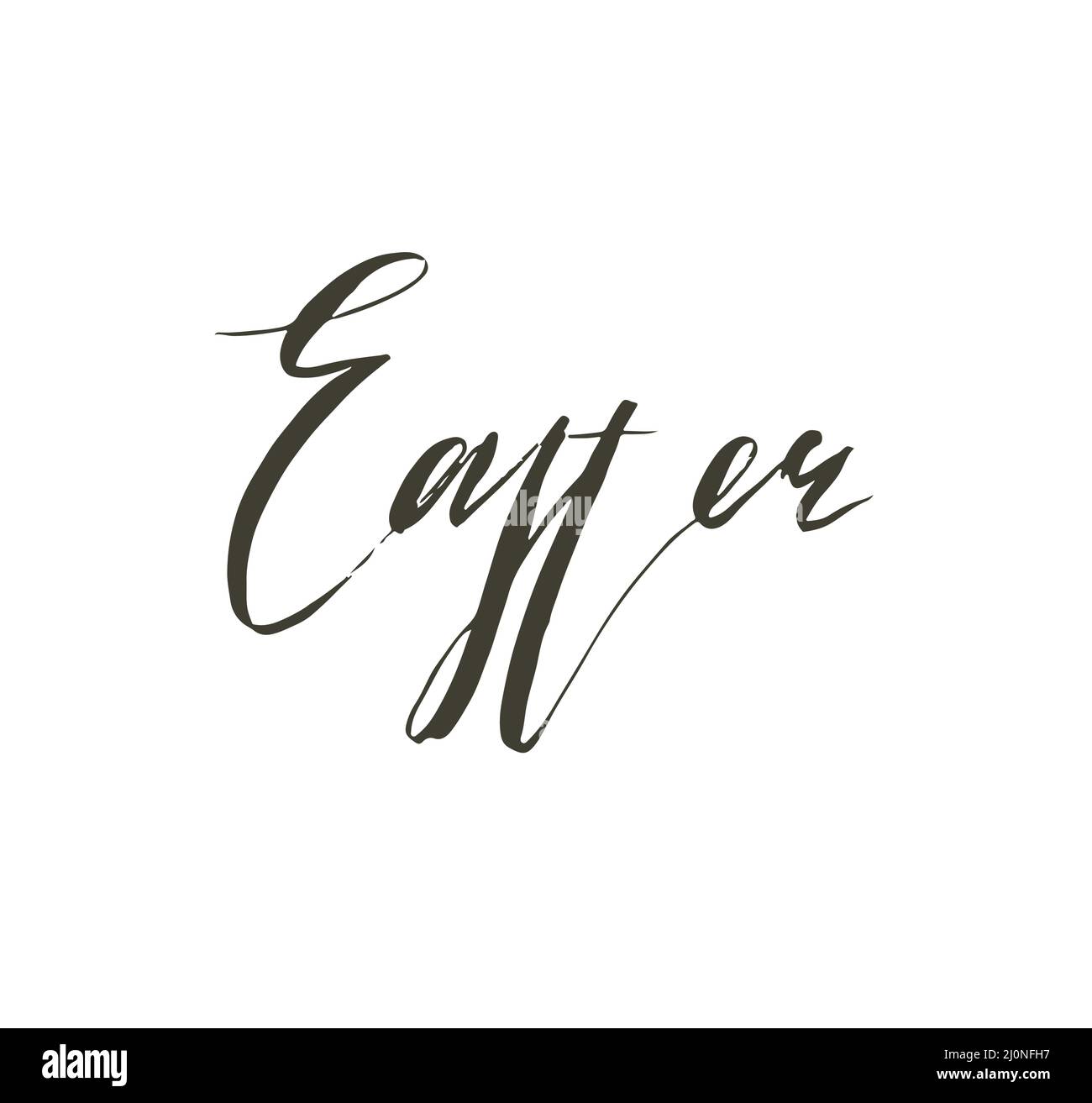 Hand drawn vector abstract graphic scandinavian Happy Easter cute ...