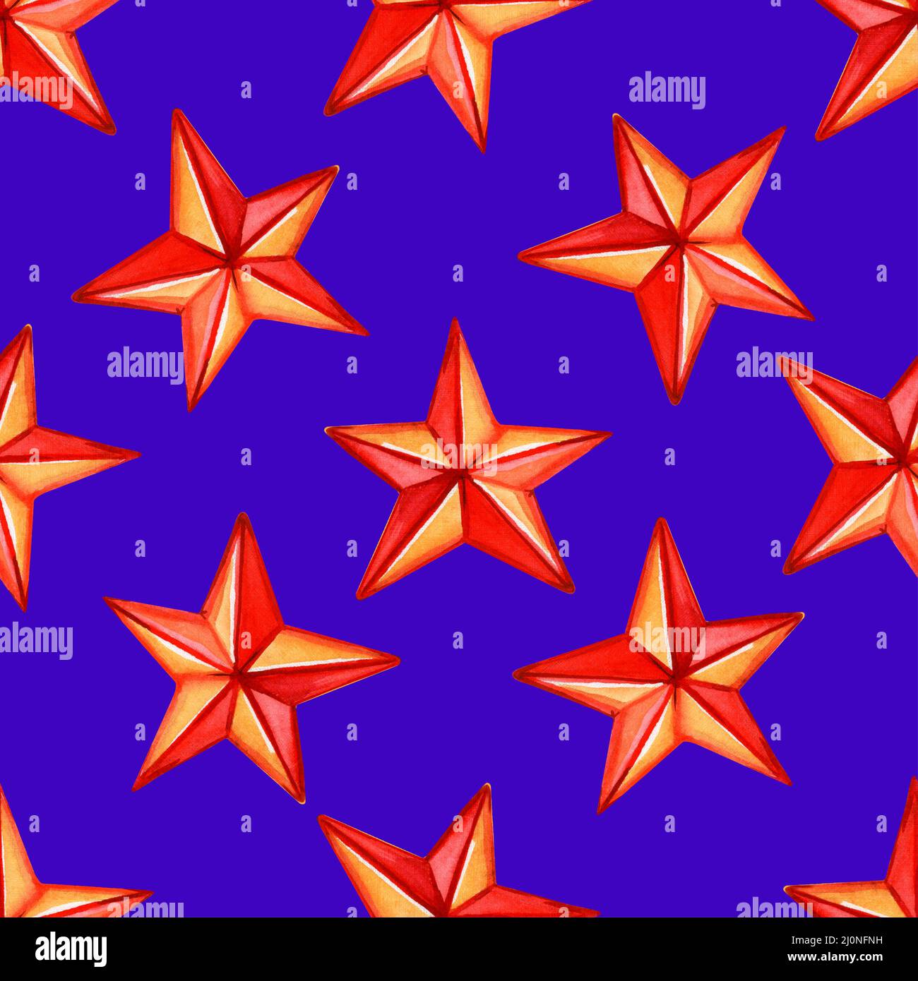 Seamless watercolor stars pattern hi-res stock photography and images ...