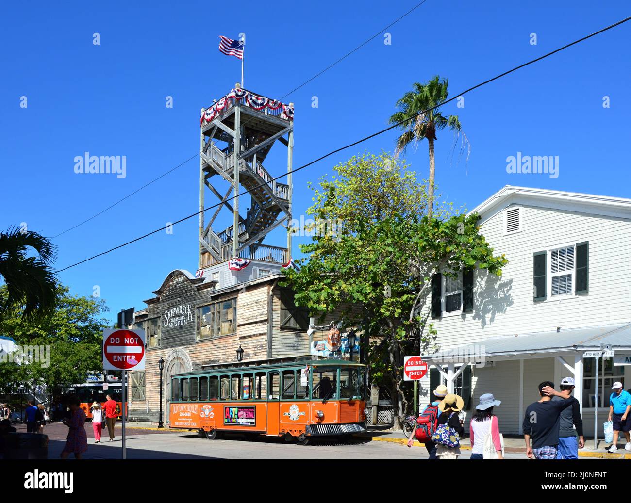 Street Scene in Downtown Key West, Florida Keys Stock Photo - Alamy