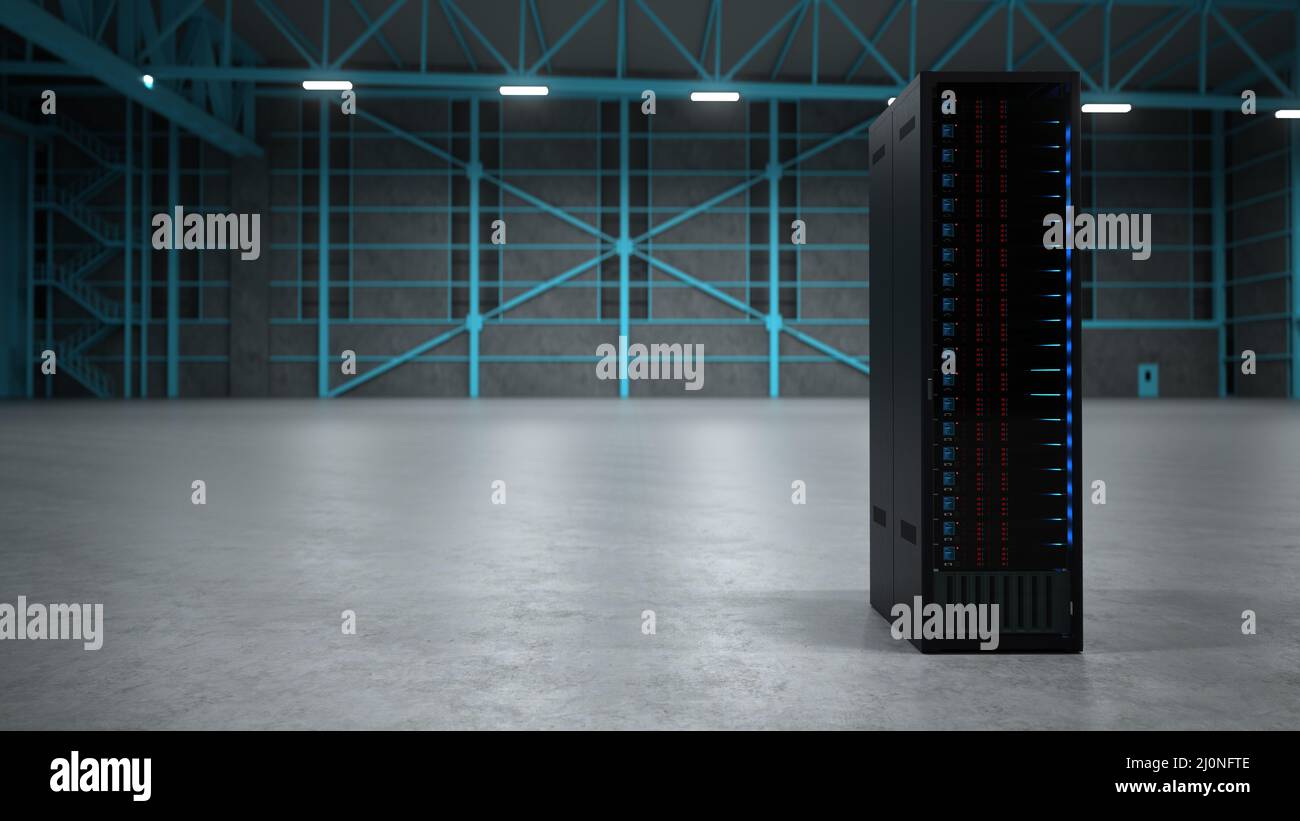 Server Rack Hall Stock Photo - Alamy