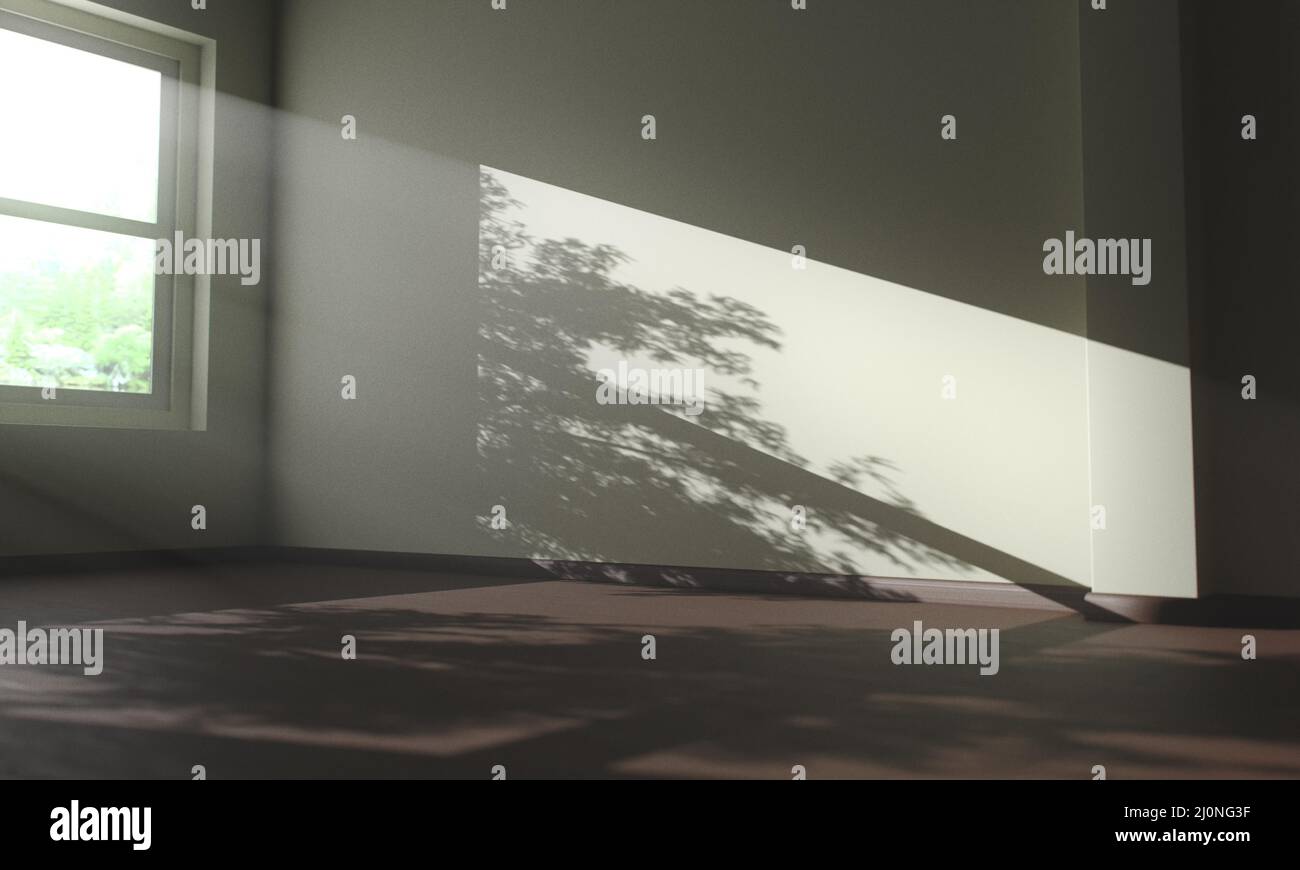 Tree shadows inside a house. High quality and resolution beautiful ...