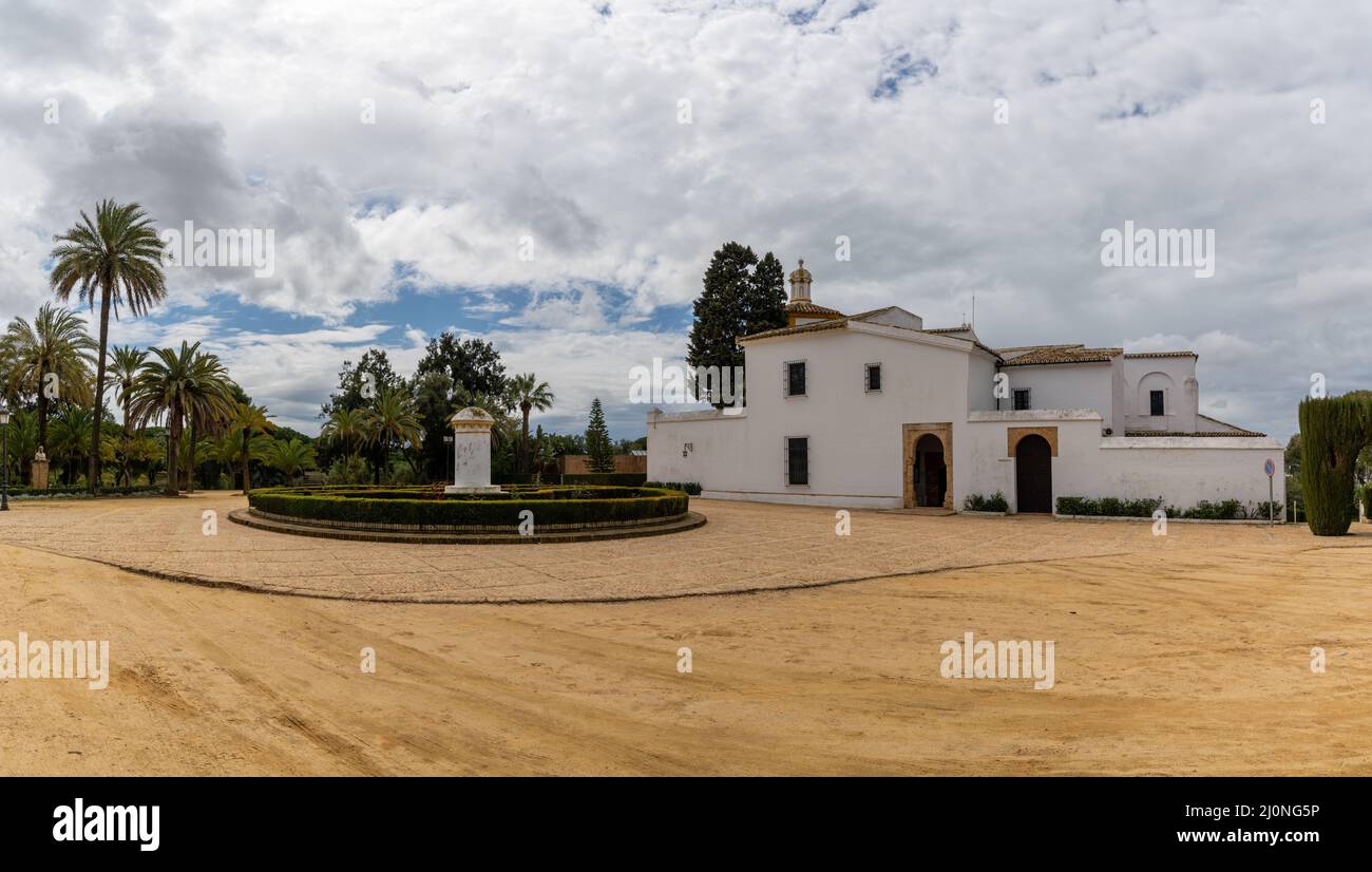 La Rabida, Spain - 14 March, 2022: view of the Monastery of Santa Maria ...