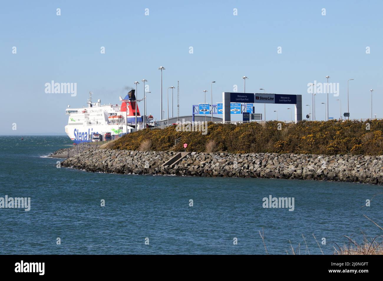 Belfast port belfast to cairnryan stena line hi-res stock photography ...