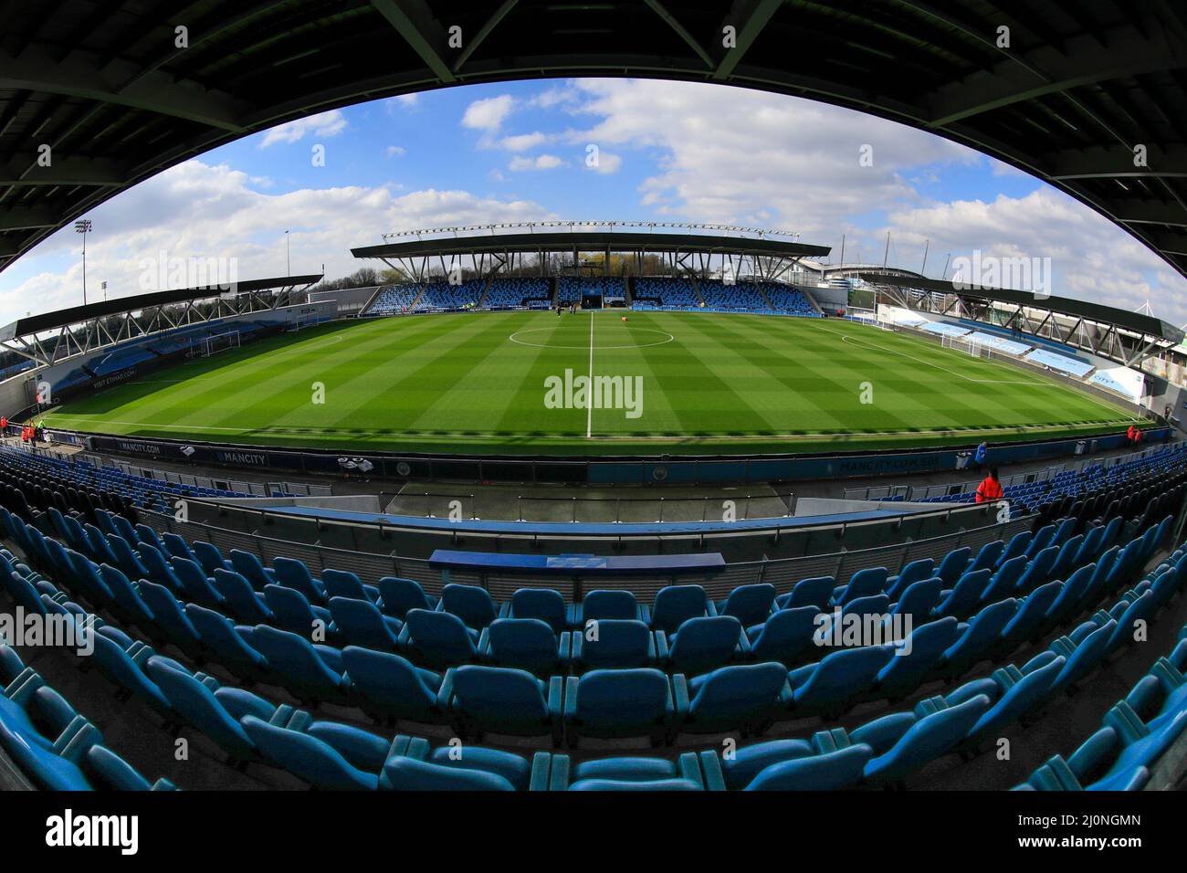 Interior view of the Manchester City Academy stadium in Manchester ...