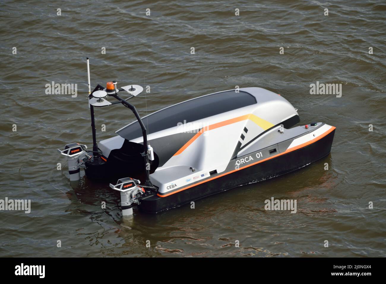 CEiiA's Orca 01 Uncrewed Surface Vessel (USV) operating in the Royal ...