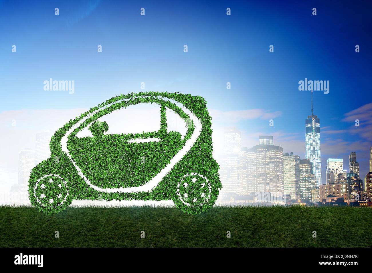 Concept of ecological electric car Stock Photo - Alamy