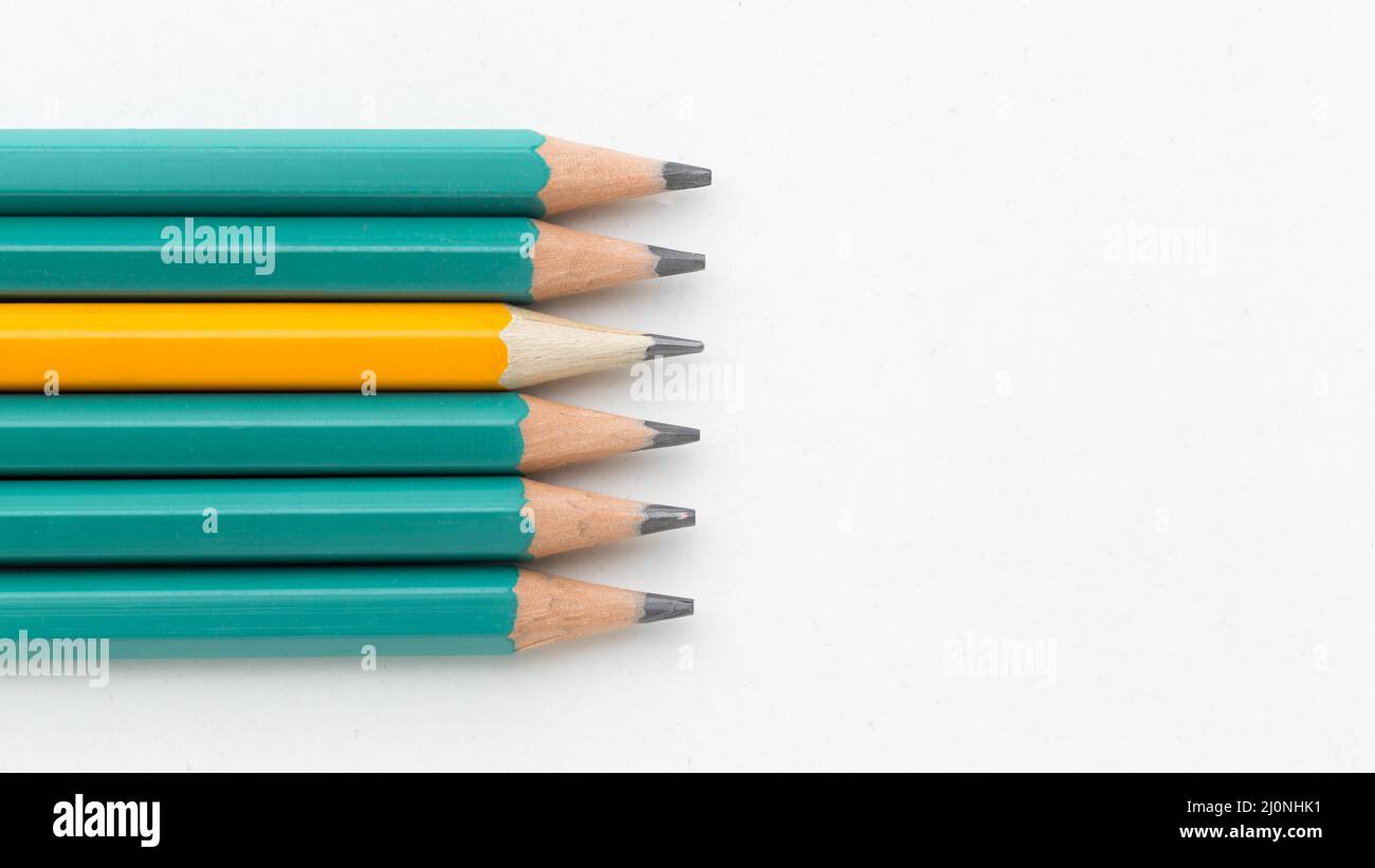 Top view pencil collection. High quality and resolution beautiful photo ...