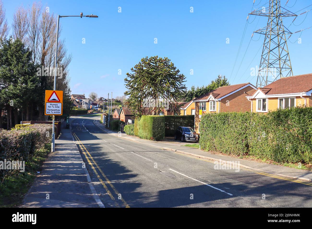 Affluent British homes, middle class, detached houses Stock Photo - Alamy