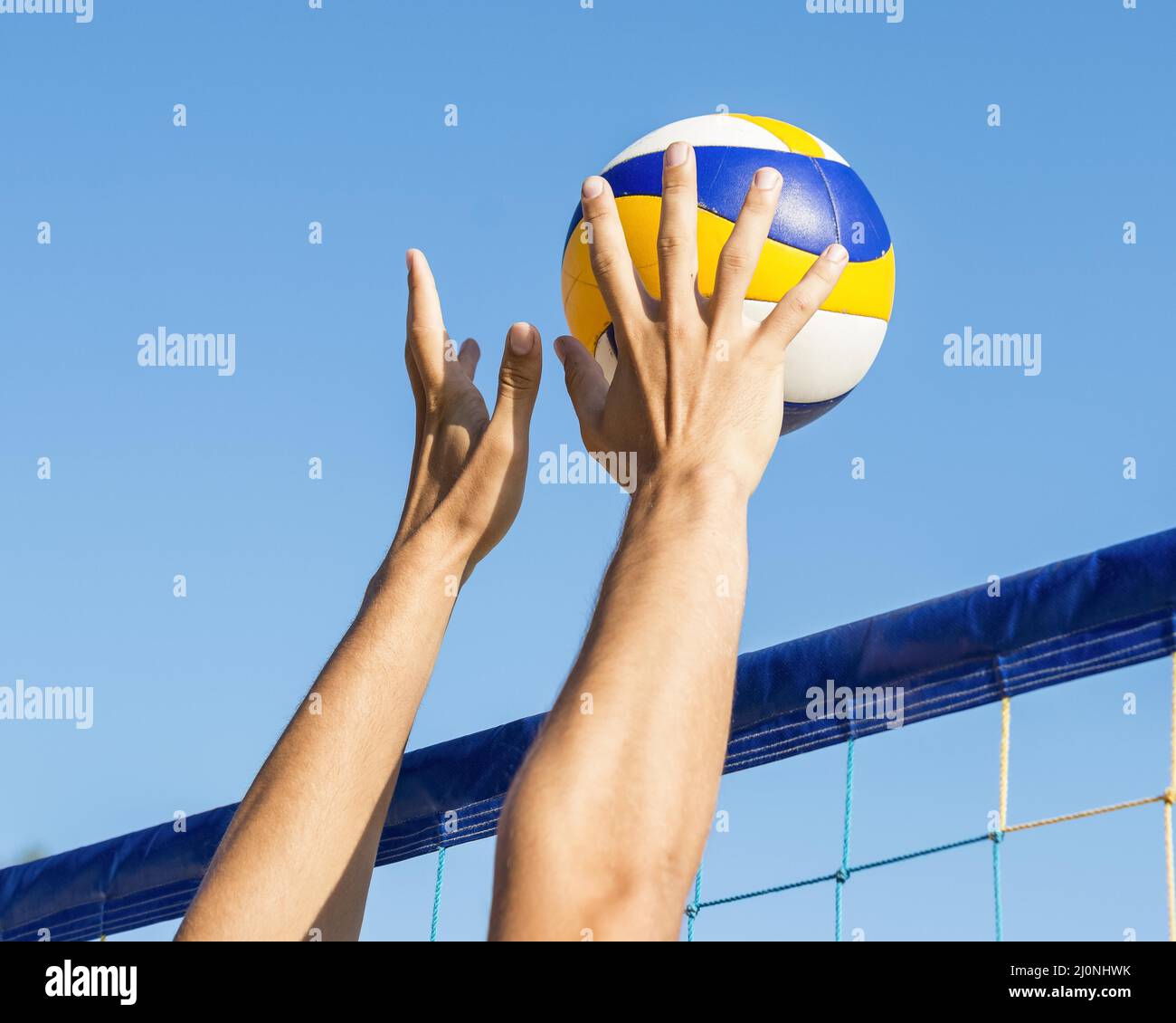 Volleyball hands hi-res stock photography and images - Alamy