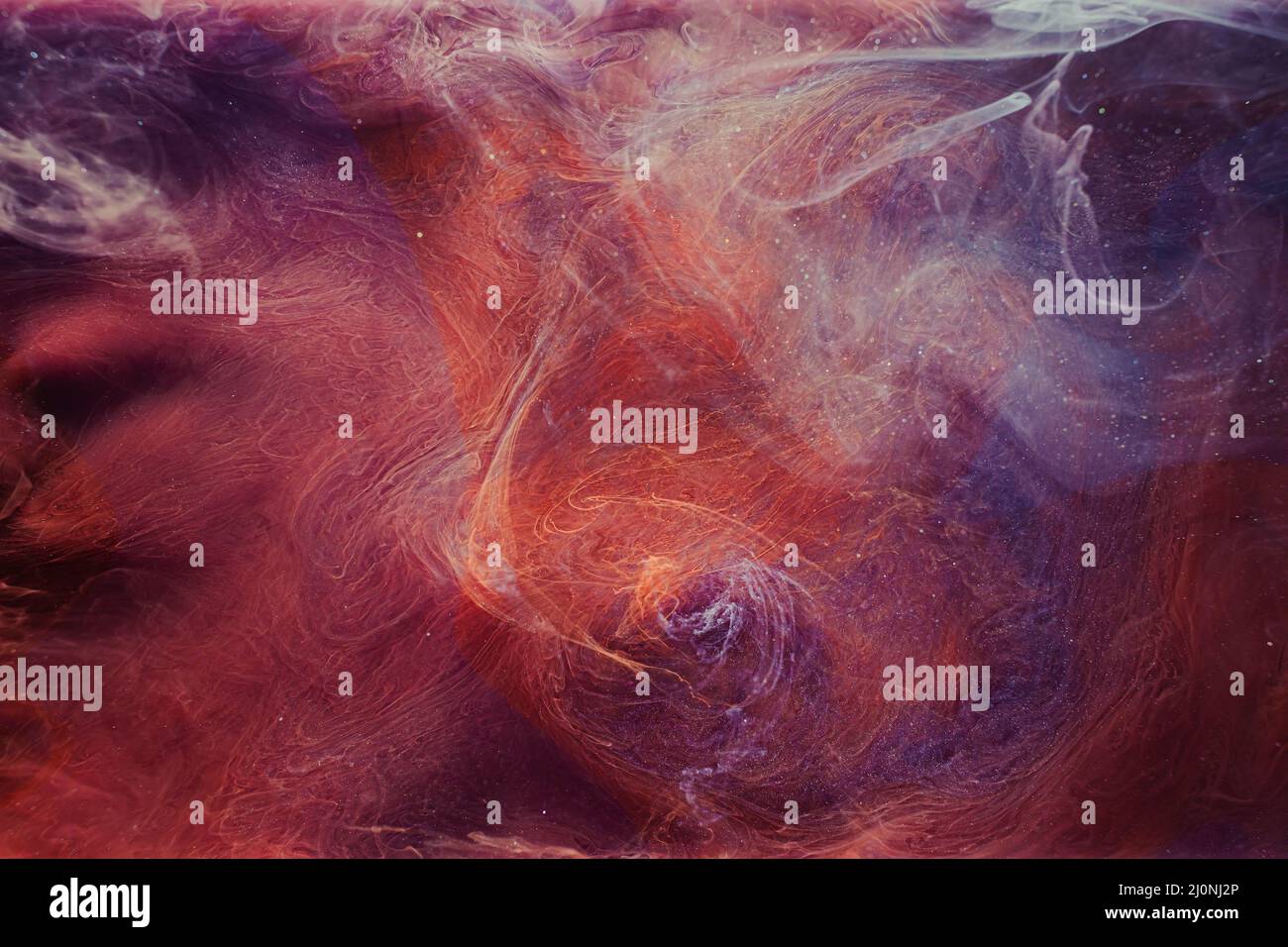 smoke flow magic spell red blue glitter steam Stock Photo - Alamy