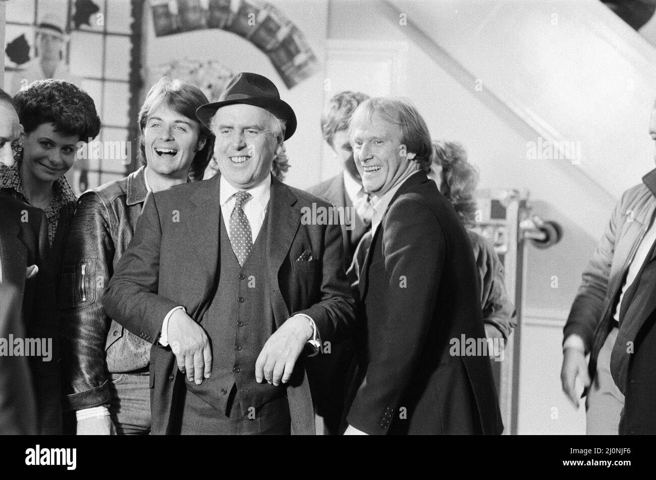 Behind the scenes filming of Minder, a British comedy drama TV Series ...