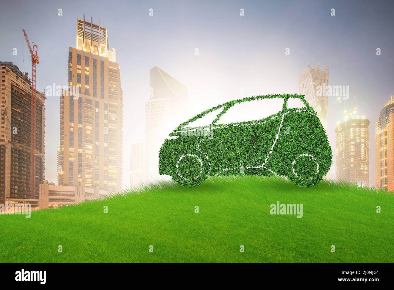 Concept of ecological electric car Stock Photo - Alamy