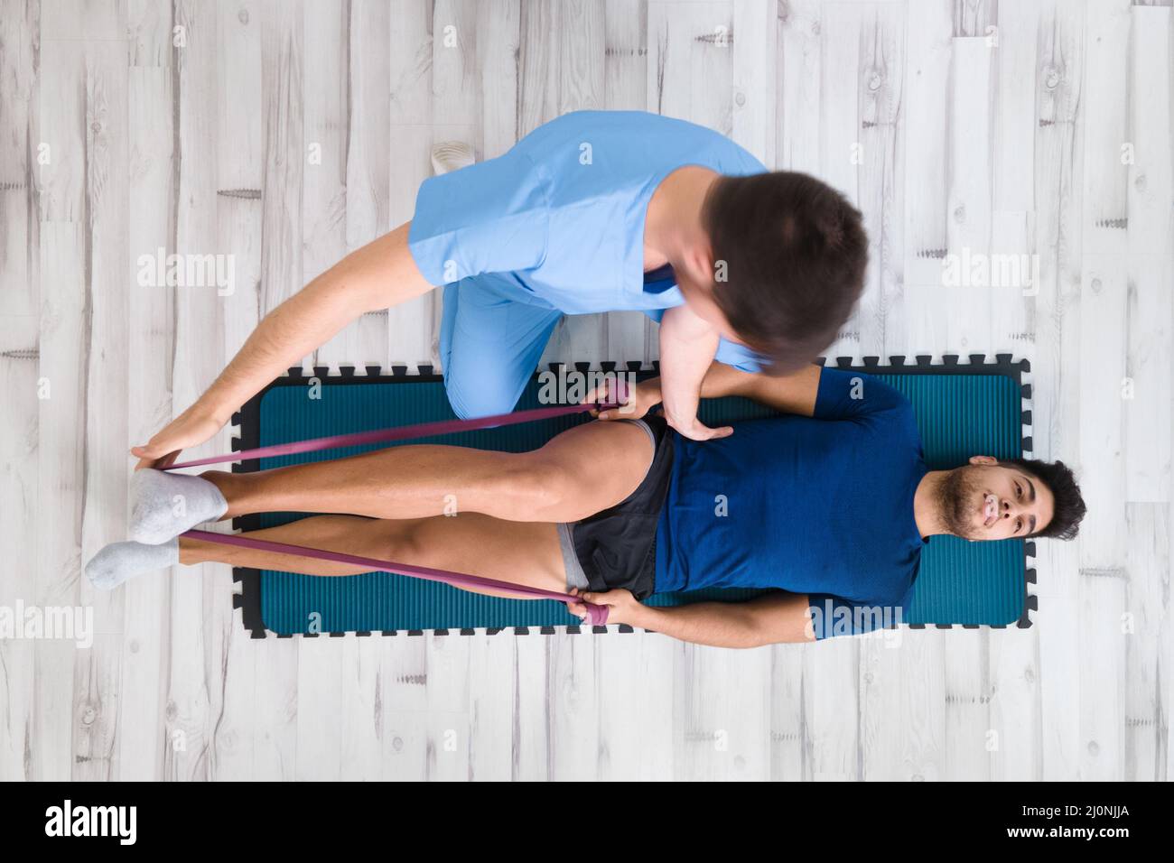 Physio in hospital gym hi-res stock photography and images - Alamy