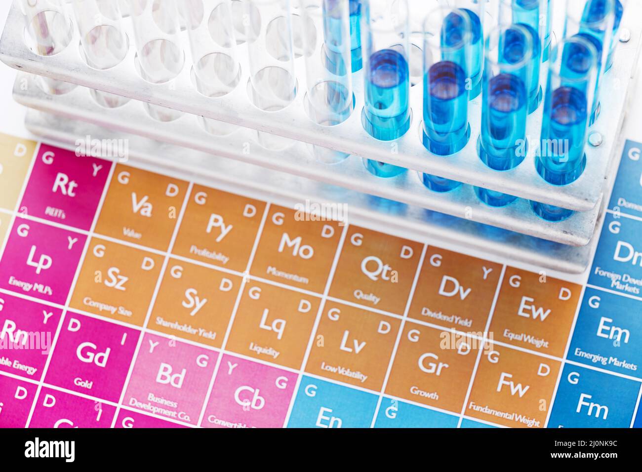 Science elements with chemicals arrangement . High quality and ...