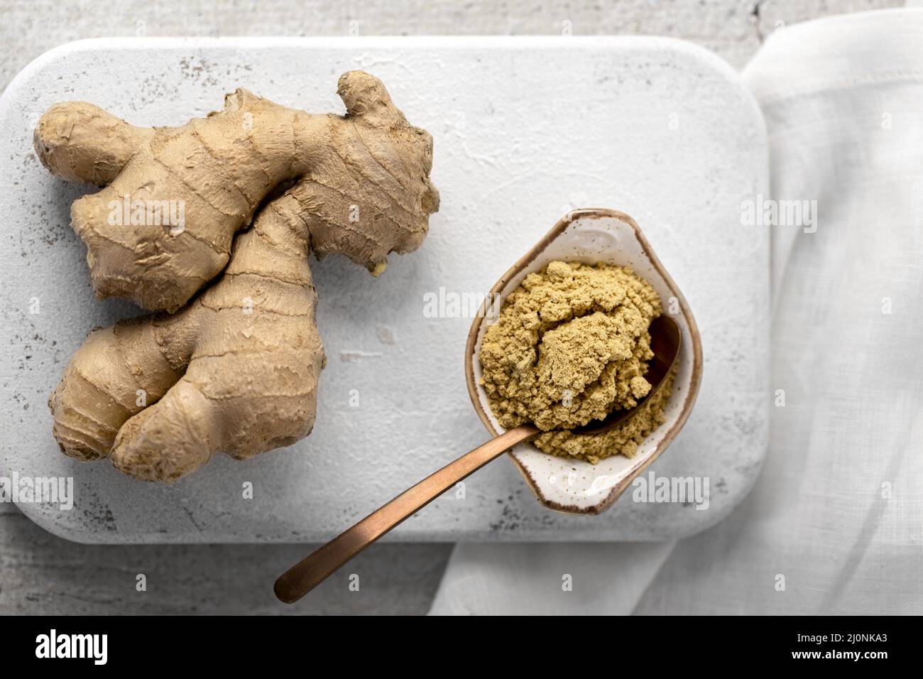 Top view of ginger food concept. High quality and resolution beautiful ...