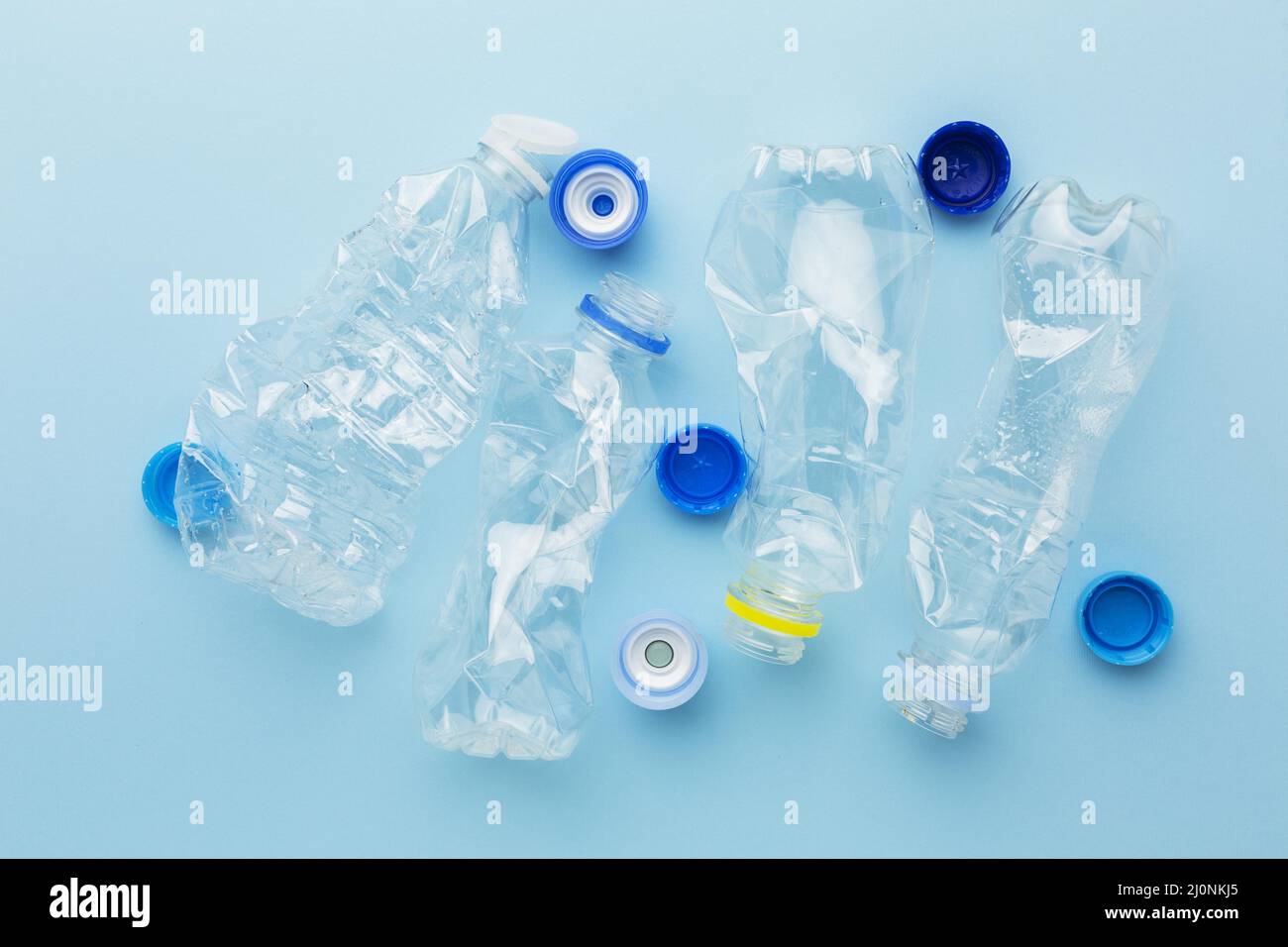 Top view bottles caps plastic waste. High quality and resolution ...