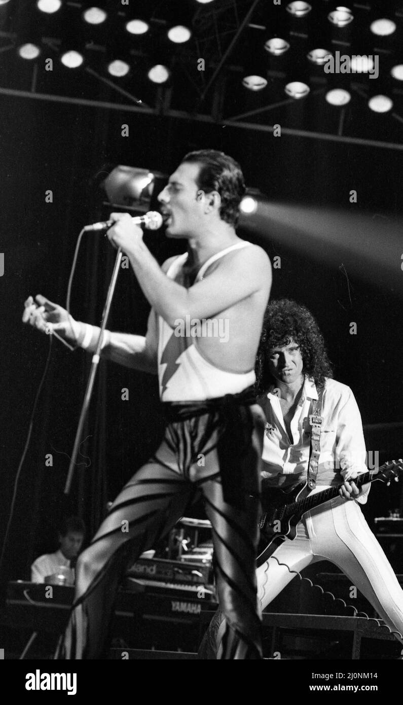 Rock group Queen in concert at the NEC Arena in Birmingham 31st August ...