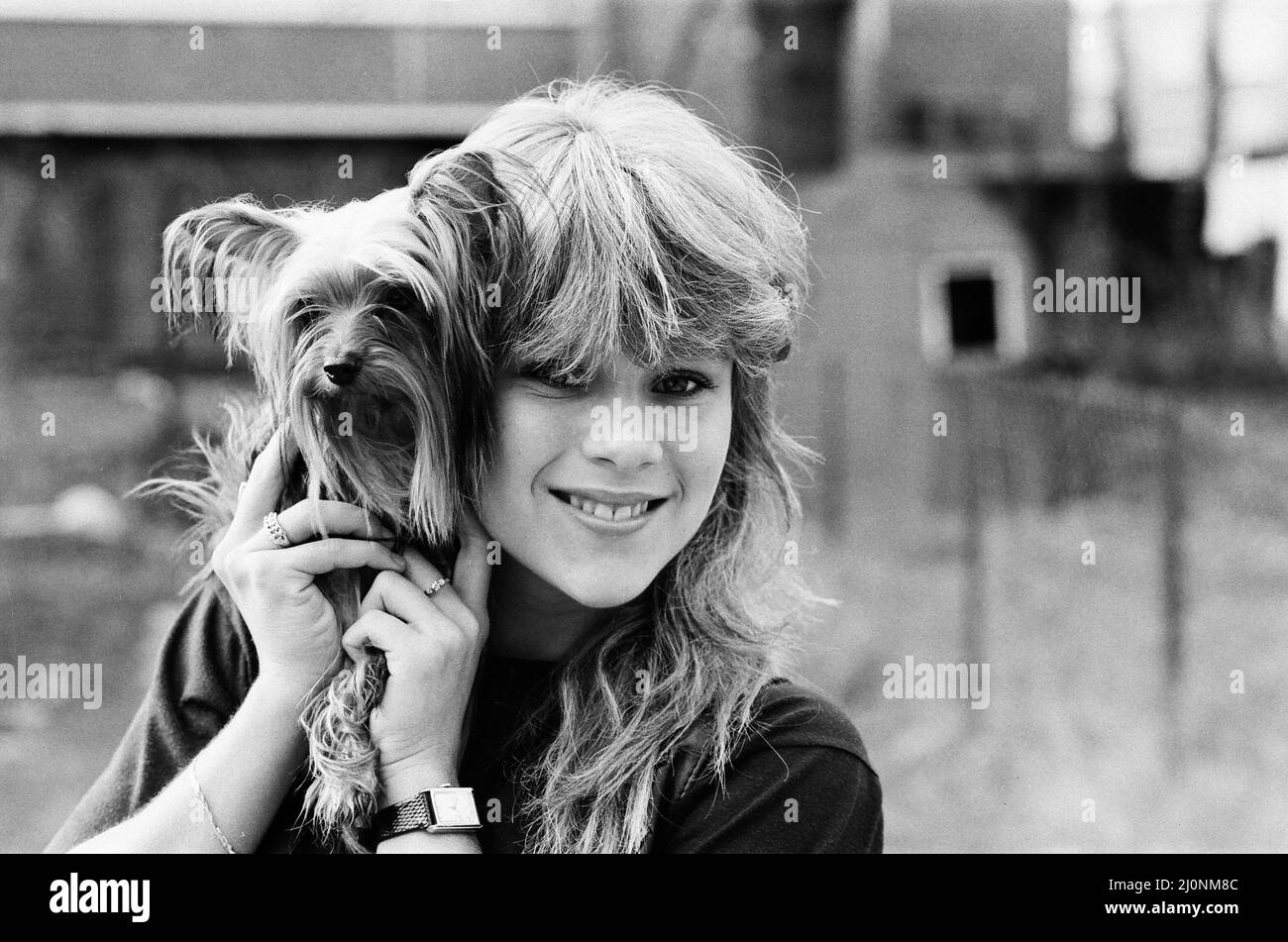 Samantha Fox contestant Miss Sunday People competition, aged 16 years ...