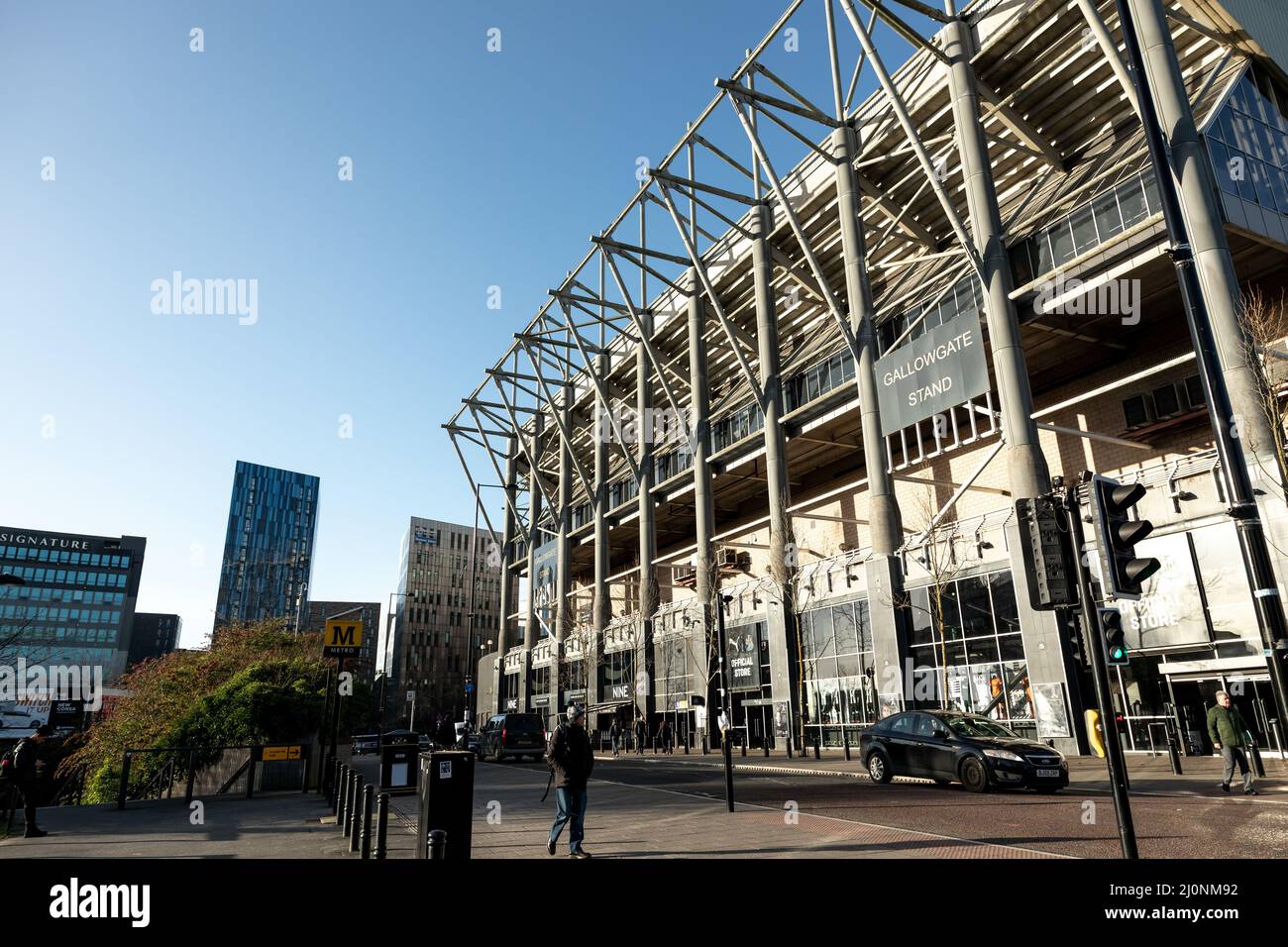 Newcastle upon Tyne UK - 8th Jan 2020: Exterior of St James Park ...