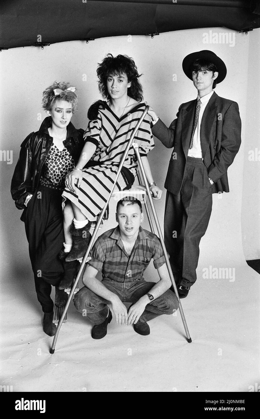 The team of presenters for the new television show "The Tube", Muriel ...