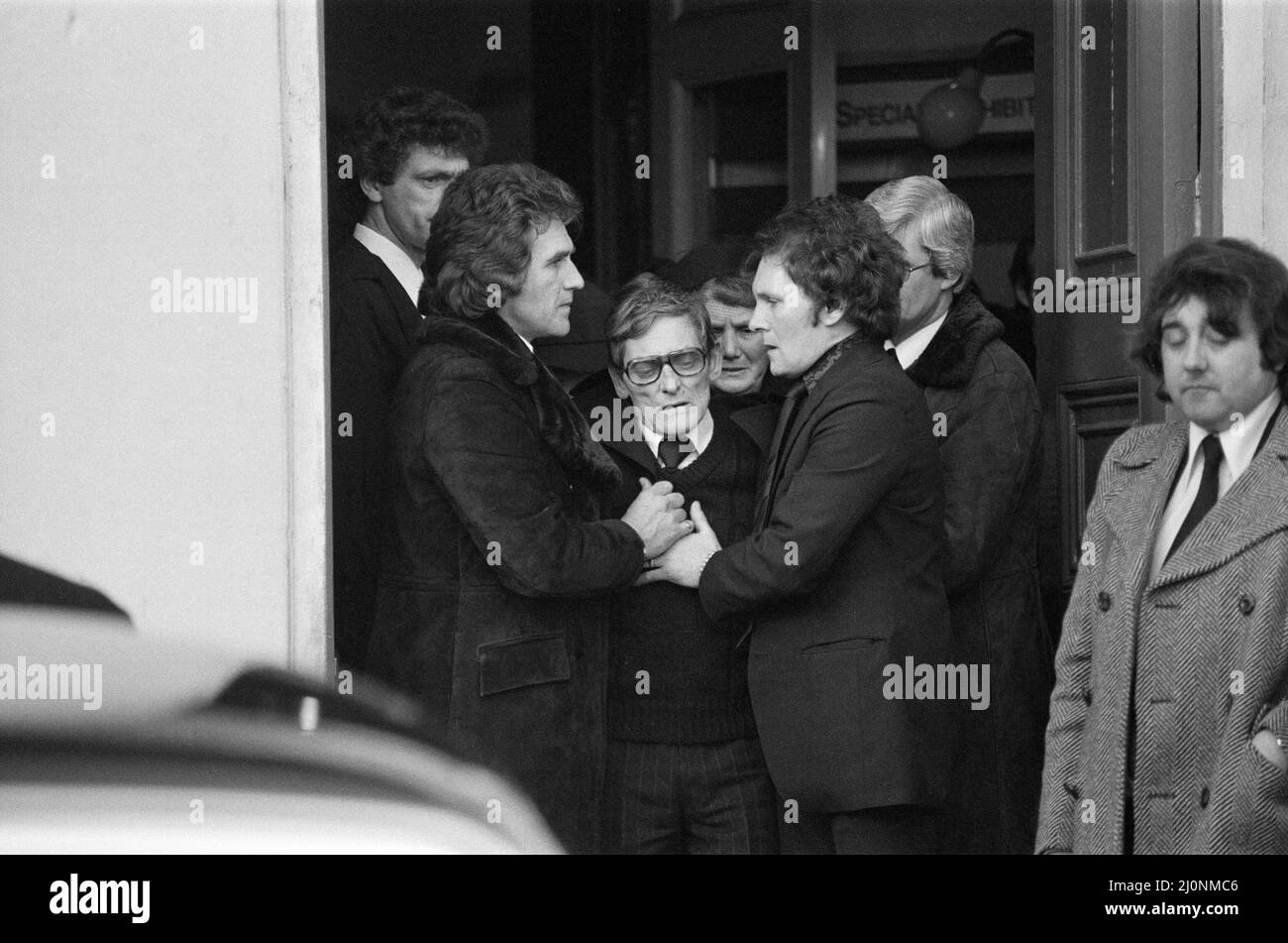 The funeral of singer Billy Fury, St Johns Wood Church. Billy, 42, died ...
