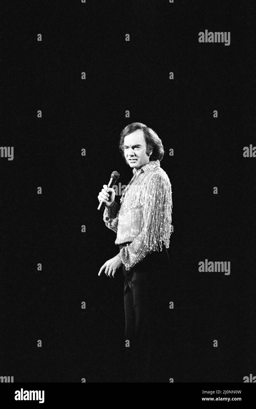 Singer neil diamond Black and White Stock Photos & Images - Alamy