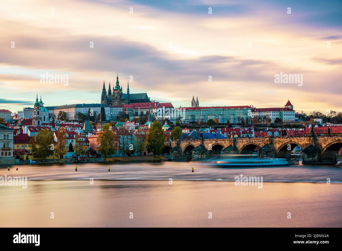 Prague vibrant scene castle hi-res stock photography and images - Alamy
