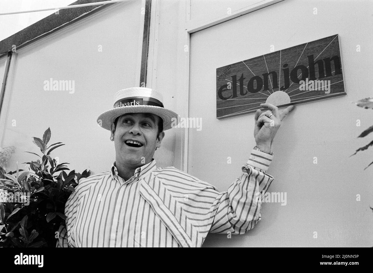 "Summer of 84" Elton John concert at Wembley Stadium, during the ...