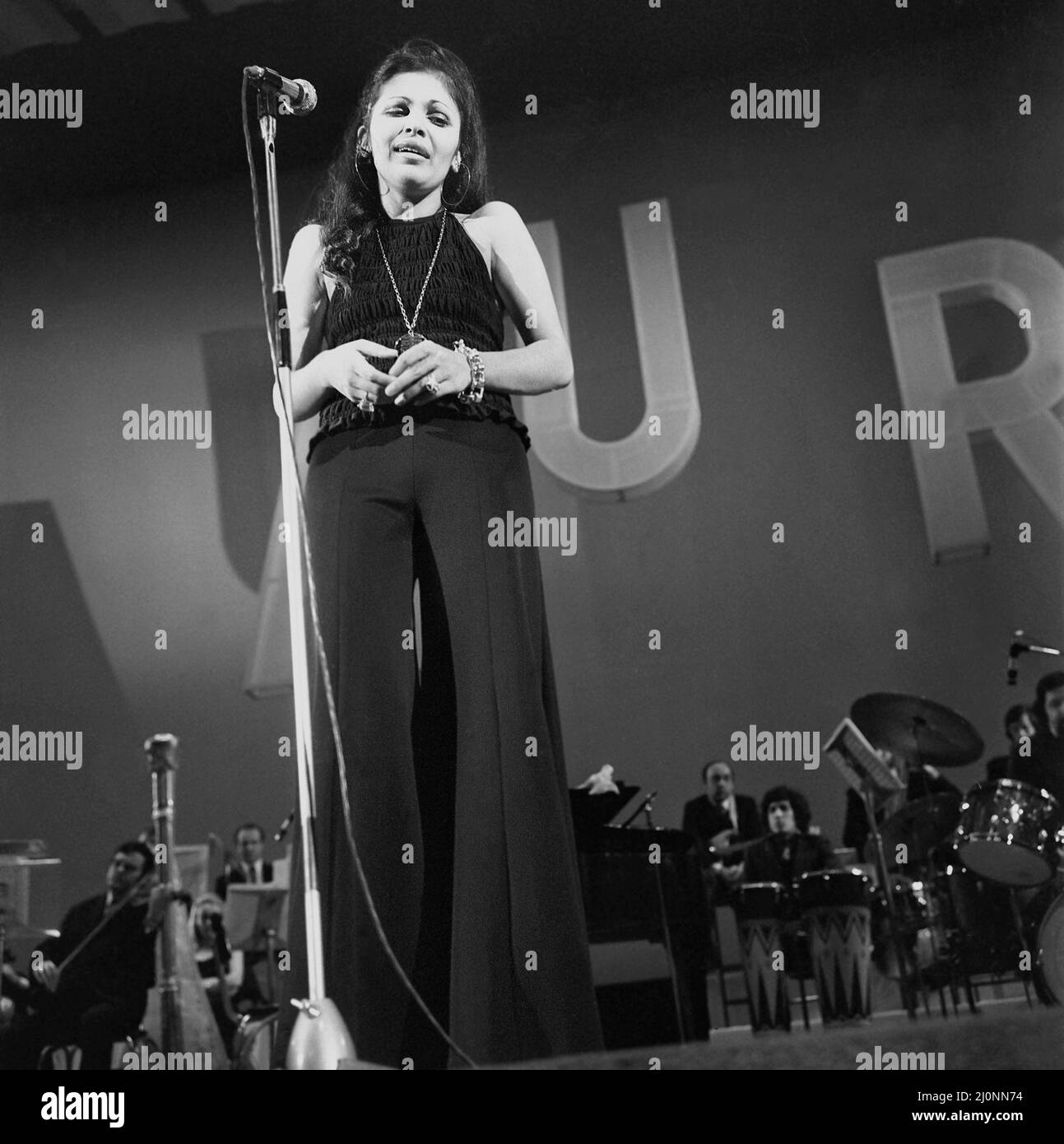 Romanian jazz singer Aura Urziceanu, approx. 1975 Stock Photo - Alamy