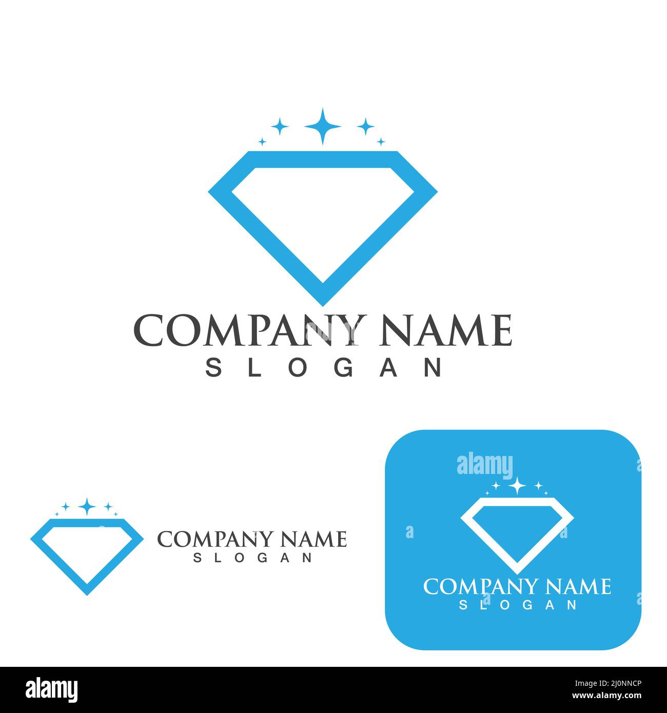 Diamond Logo Template vector icon illustration design Stock Vector ...