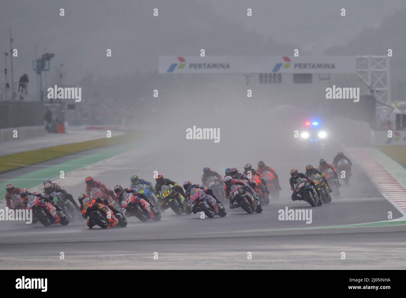 Mandalika. 20th Mar, 2022. Racers compete during the final round of ...