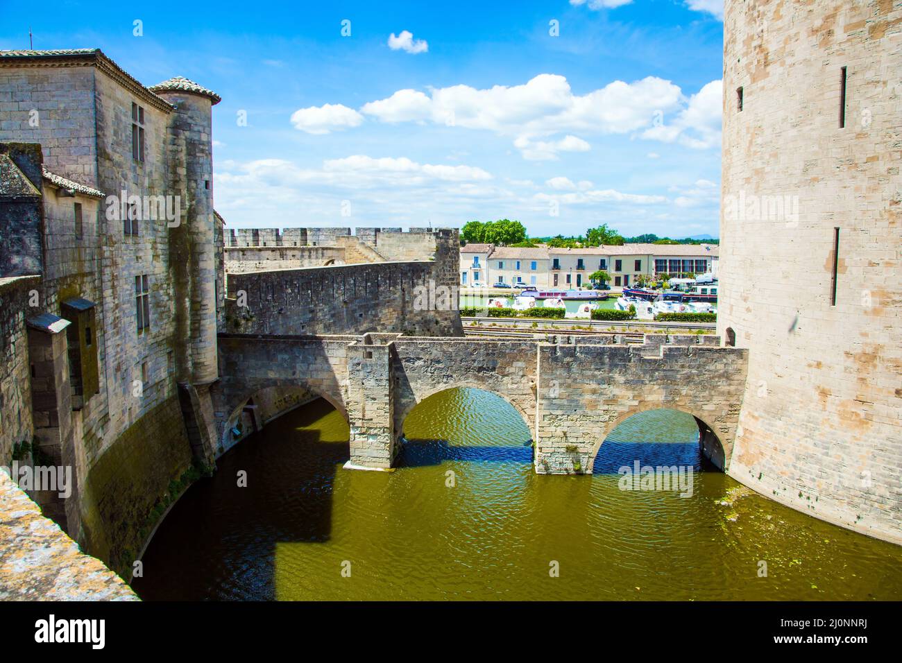 Powerful walls and a moat Stock Photo - Alamy