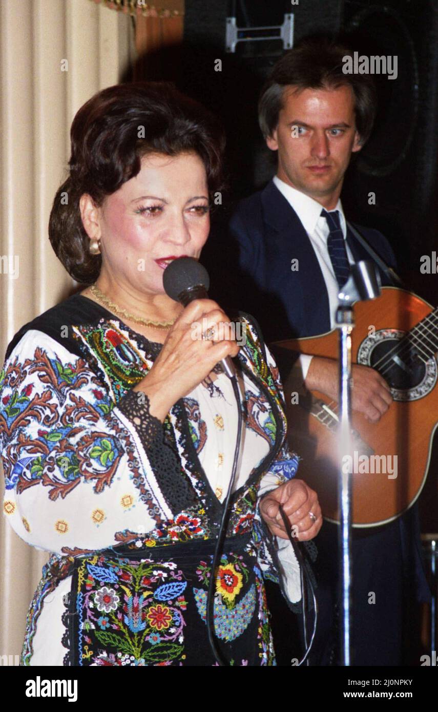 Los Angeles, CA, USA, approx. 1989. Romanian folk music artist Maria ...