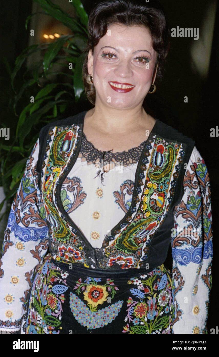 Romanian folk music artist Maria Ciobanu, approx. 1989 Stock Photo - Alamy