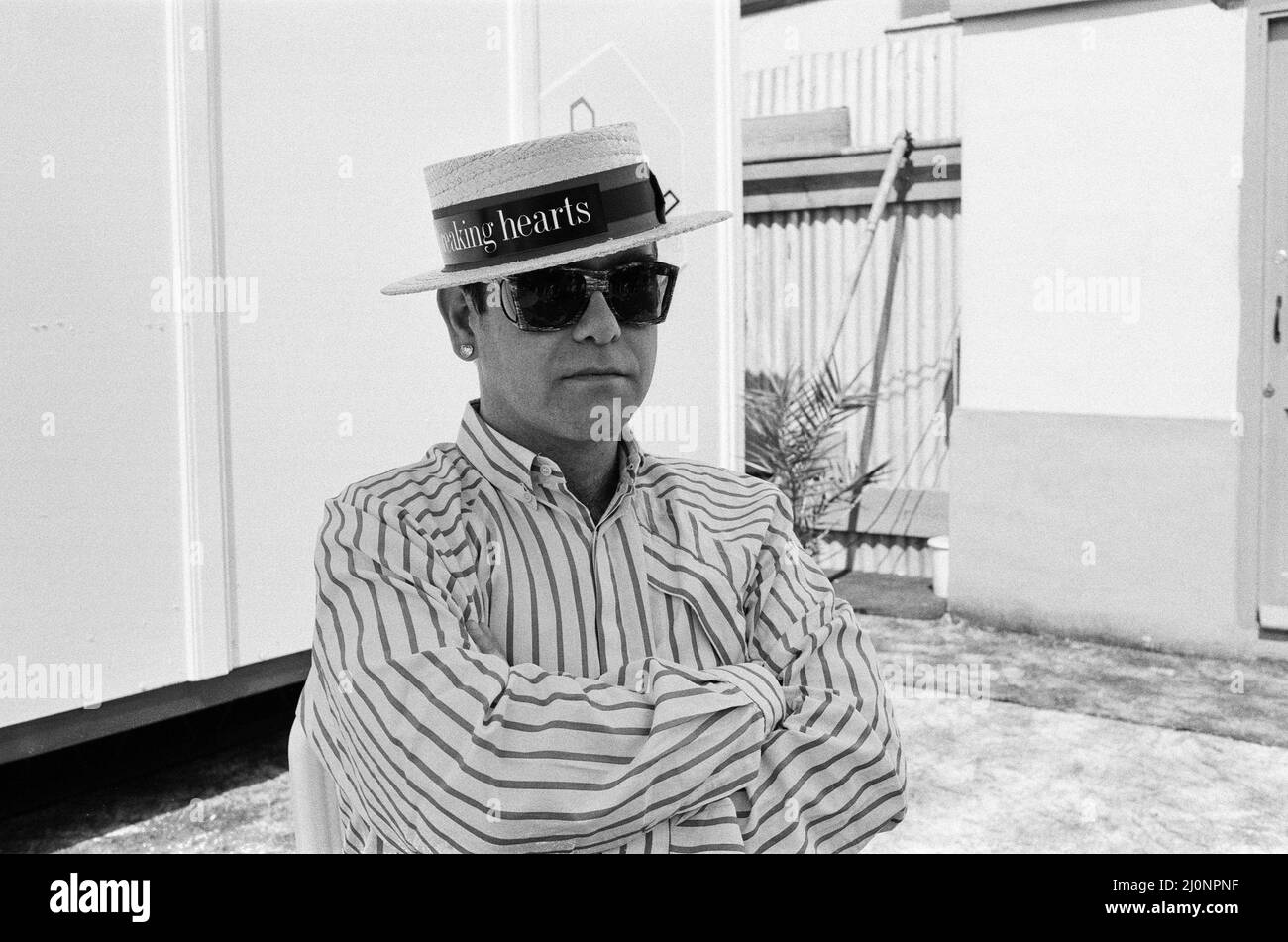 "Summer of 84" Elton John concert at Wembley Stadium, during the ...