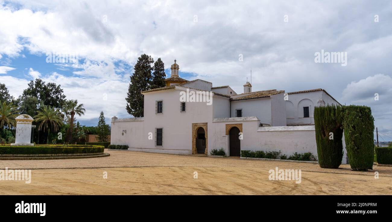 La Rabida, Spain - 14 March, 2022: view of the Monastery of Santa Maria ...
