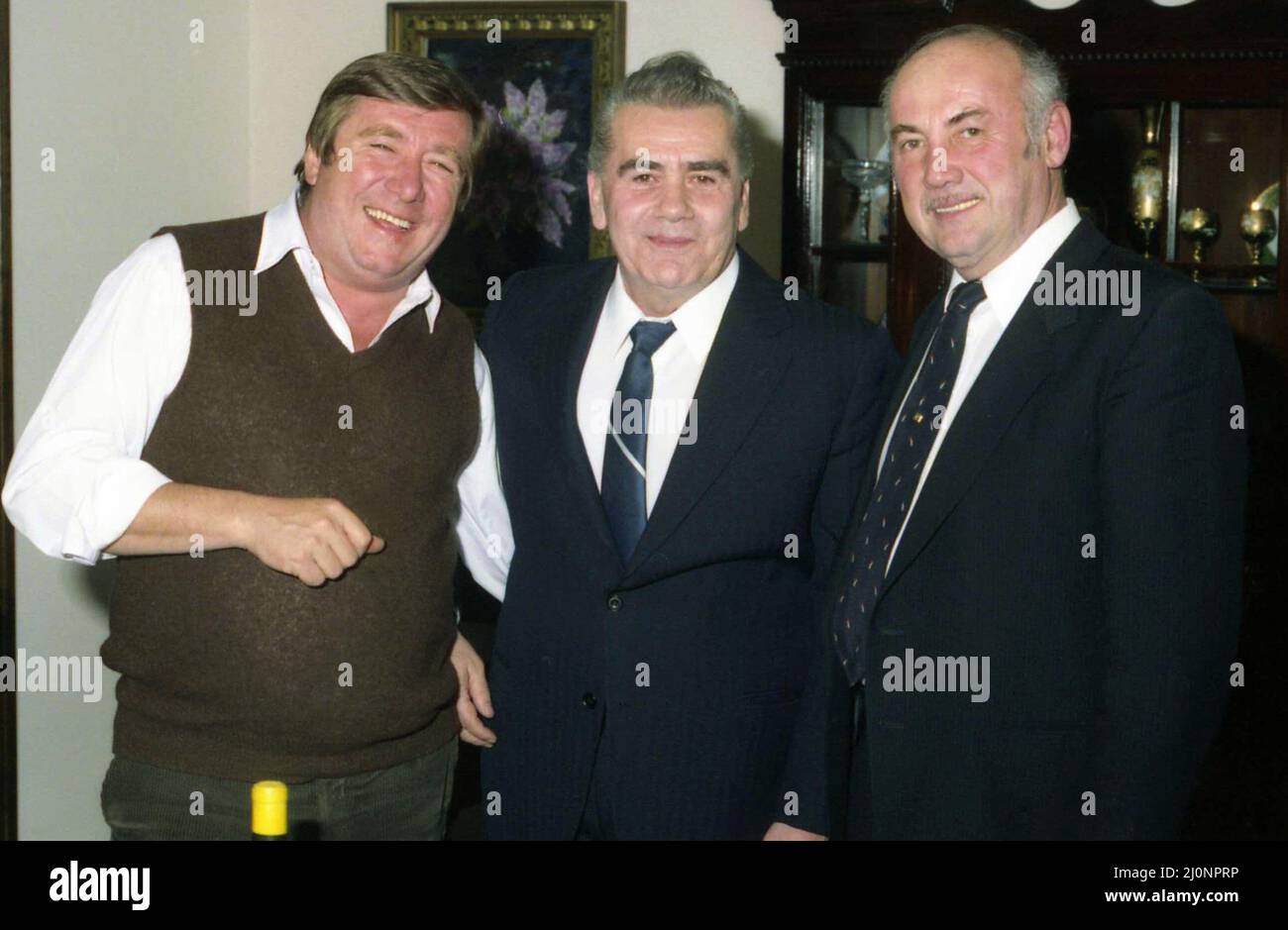 Romanian musicians Dumitru Farcas & Marin Constantin with real estate developer Nicolae Olar ...