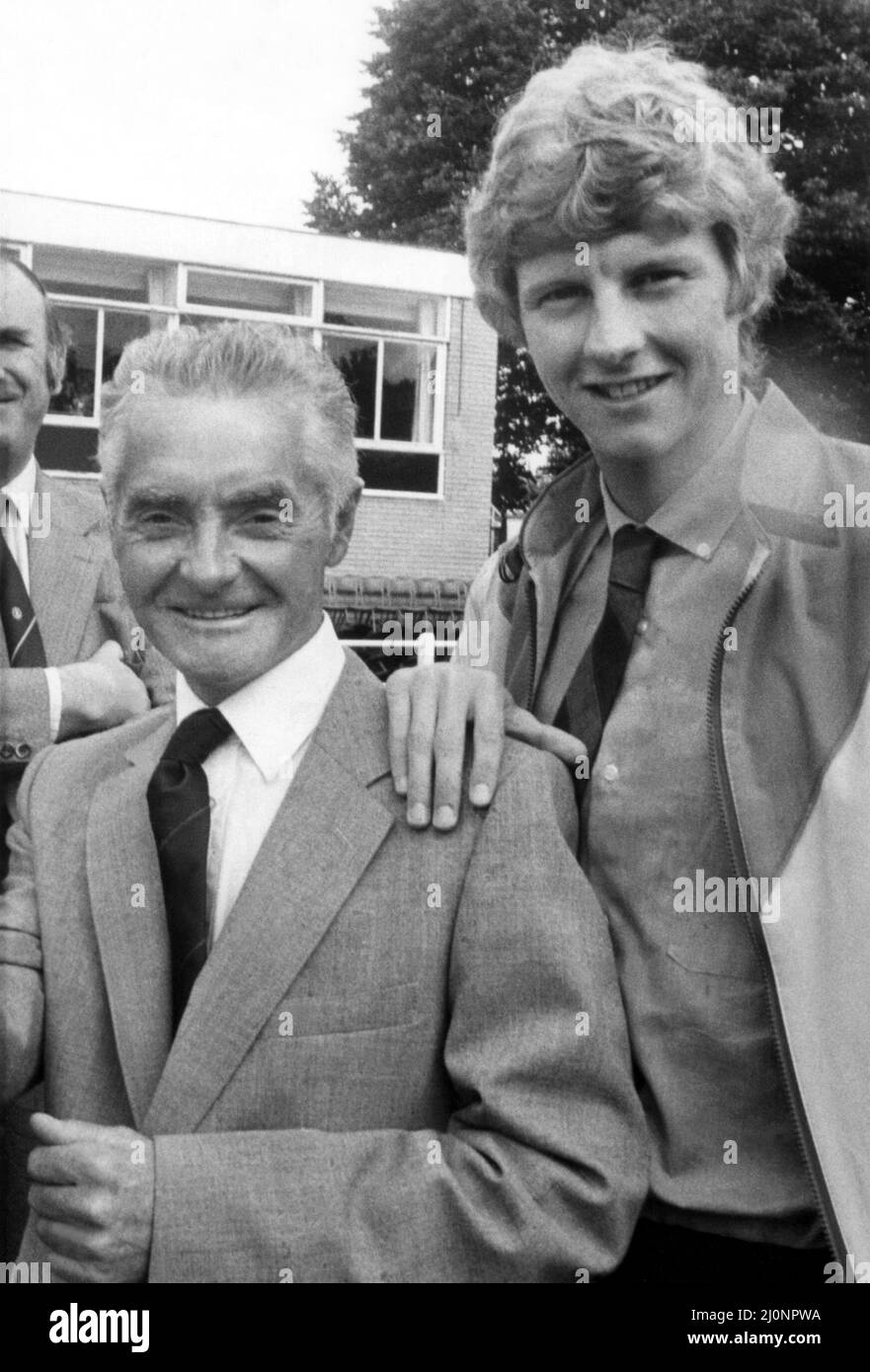 Athlete Steve Cram Steve Cram with his coach Jimmy Hedley 16 August ...