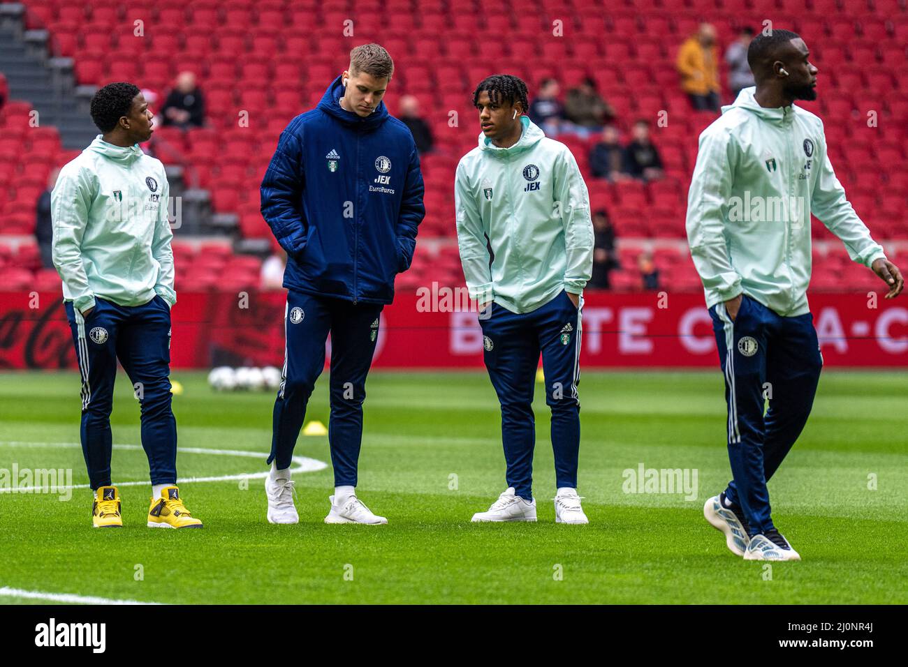 Rotterdam - Tyrell Malacia of Feyenoord, Ramon Hendriks of Feyenoord ...