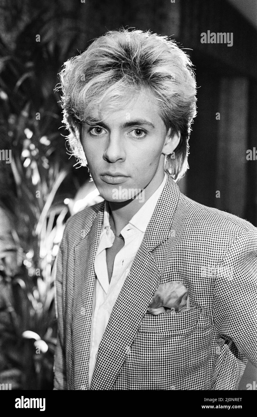 Nick Rhodes of music group Duran Duran.20th July 1983 Stock Photo - Alamy